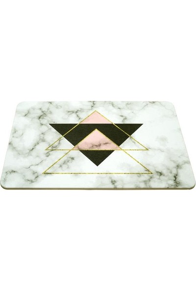 Diatom Banyo Paspası Su Emici Paspas Kaymaz Tabanlı Paspas Abdest Paspası - Üçgen