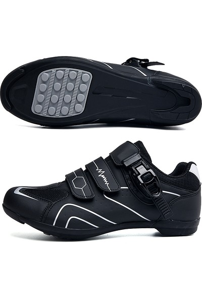 Sitong Siyah Gri Bisiklet Ayakkabı Toka (Yurt Dışından)