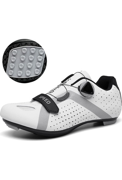 Sitong Beyaz Bisiklet Ayakkabı Dönen Toka (Yurt Dışından) Sitong Beyaz Bisiklet Ayakkabı Dönen Toka (Yurt Dışından)