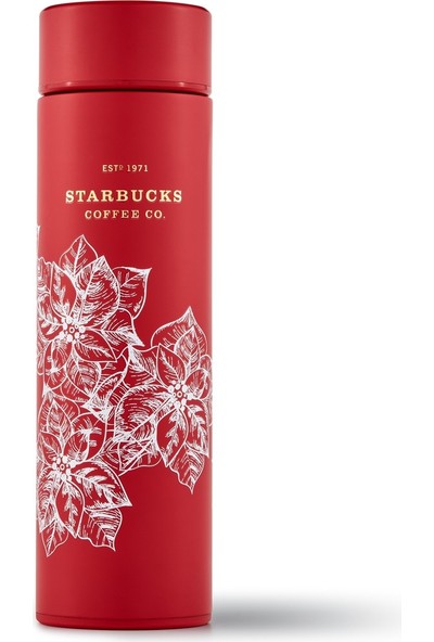 Starbucks® Kar Efektli Kırmızı Termos 444ML - 11128452