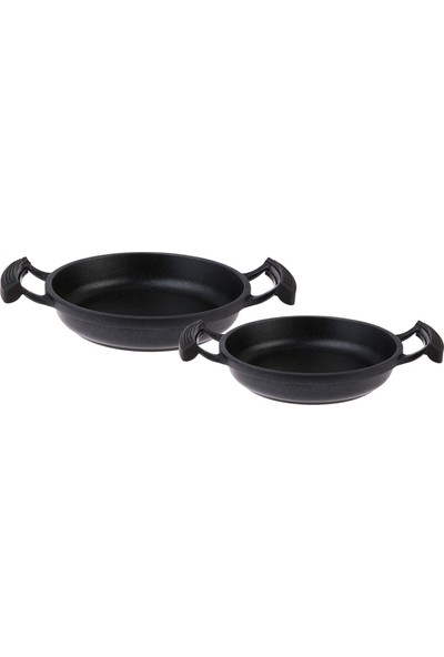 Emsan Stone Sahan Set Siyah 18 x 22 cm