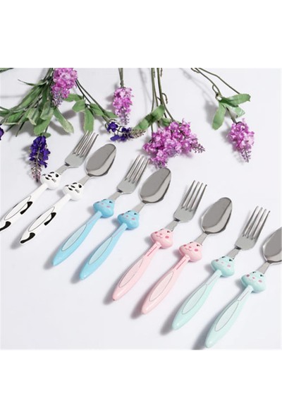 Hızlıxavm Bebek Çatal Kaşık Seti - 18 cm