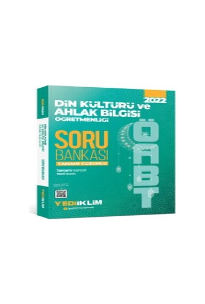 Yediiklim Yayınları 2022 ÖABT Din Kültürü ve Ahlak Bilgisi Öğretmenliği Tamamı Çözümlü Soru Bankası