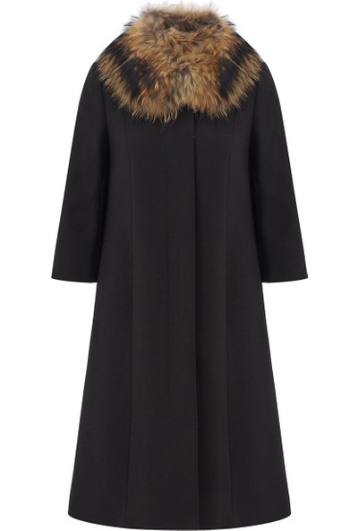 Miguel Regular Fit Yuvarlak Yaka Siyah Kaban