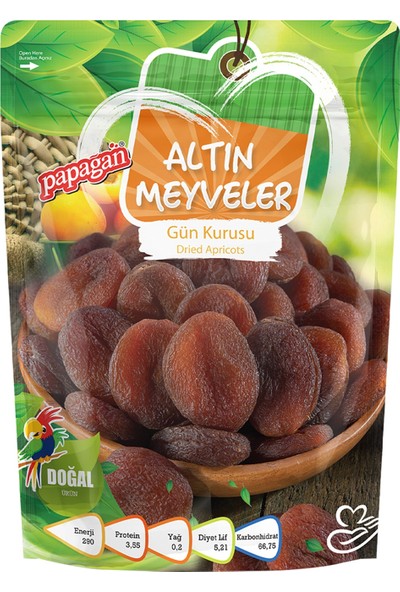 Papağan Kuruyemiş Altın Meyveler Gün Kurusu 3 x 140 gram