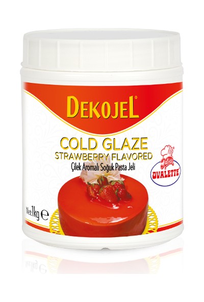 Ovalette Ovalette Dekojel Çilek Aromalı Soğuk Pasta Jeli Ovalette Ovalette Dekojel Çilek Aromalı Soğuk Pasta Jeli