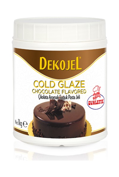 Ovalette Ovalette Dekojel Çikolata Aromalı Soğuk Pasta Jeli 1 kg Ovalette Ovalette Dekojel Çikolata Aromalı Soğuk Pasta Jeli 1 kg