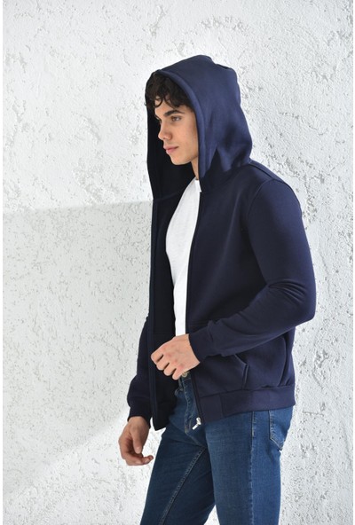 Rodi Erkek Kapişonlu Kanguru Cep Fermuarlı Sweat RD22KE050895