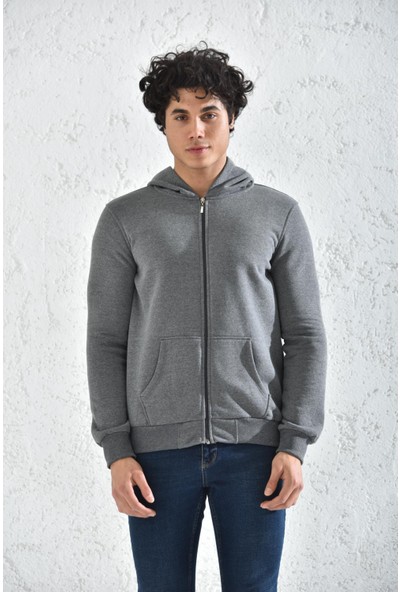 Rodi Erkek Kapişonlu Kanguru Cep Fermuarlı Sweat RD22KE050895