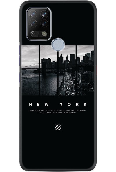 Kılıfland Tecno Pova Kılıf Silikon Desen Özel Seri New York 1612