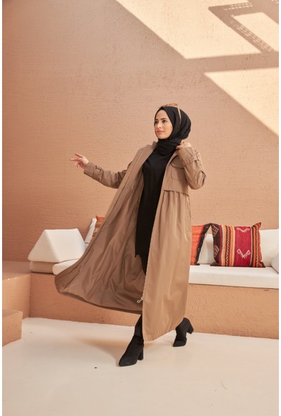 Neways Gizli Fermuarlı Kap Vizon 6302