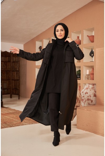 Neways Gizli Fermuarlı Kap Siyah 6302