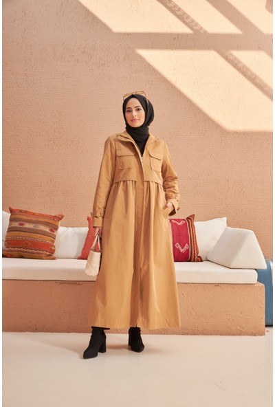 Neways Gizli Fermuarlı Kap Camel 6302 Neways Gizli Fermuarlı Kap Camel 6302