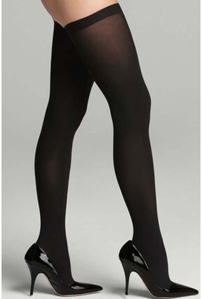 Vonda Wear Kadın Siyah Diz Üstü Uzun Jartiyer Çorap -80576S Vonda Wear Kadın Siyah Diz Üstü Uzun Jartiyer Çorap -80576S