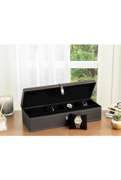 Adalinhome Deri Saat Aksesuar Kutusu