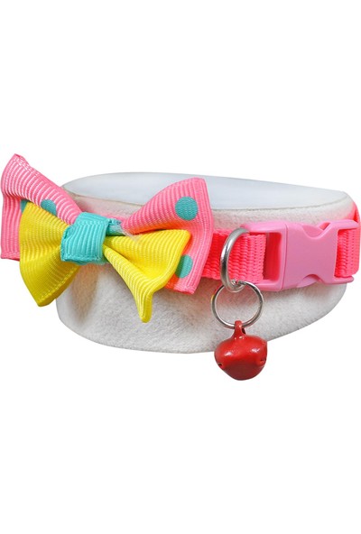X-Perk Neon Kumaş Papyonlu Zilli Kedi Köpek Tasması X-Perk Neon Kumaş Papyonlu Zilli Kedi Köpek Tasması