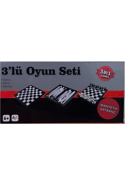 Kelebek Oyuncak 3lü Manyetik Satranç Dama Tavla Oyun Seti Kelebek Oyuncak 3lü Manyetik Satranç Dama Tavla Oyun Seti