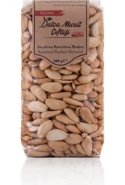 Datça Murat Çiftliği Soyulmuş Kavrulmuş Badem - 500 gr Datça Murat Çiftliği Soyulmuş Kavrulmuş Badem - 500 gr