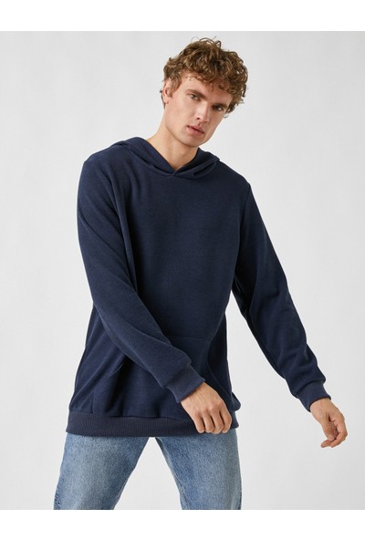 Koton Oversize Basic Kapşonlu Sweatshirt