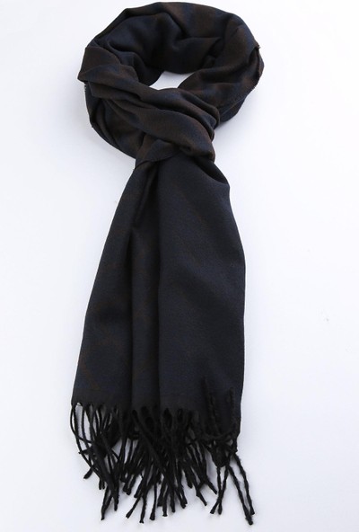 Kravatkolik Kahverengi - Lacivert Erkek Kaşkol K229