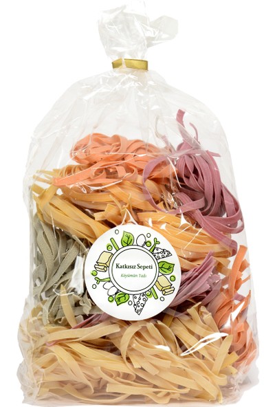 Katkısız Sepeti Doğal Sebzeli Fettuccini(Kıvrık) Makarna Katkısız Sepeti Doğal Sebzeli Fettuccini(Kıvrık) Makarna