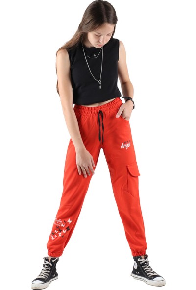 Minies Angel Kargo Cep Kız Çocuk Eşofman Altı