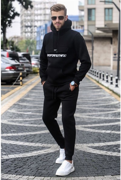 Madmext Siyah Erkek Eşofman Takımı 5643