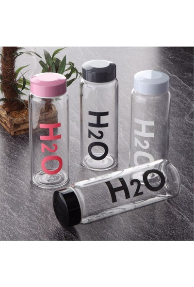 EWS Borosilikat Cam 500 ml Şişe/matara Gri Kumaş Kılıf Hediyeli EWS Borosilikat Cam 500 ml Şişe/matara Gri Kumaş Kılıf Hediyeli