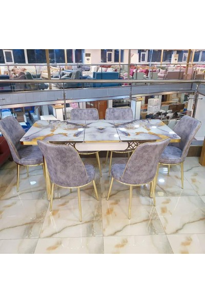 Ekle Sepetine Camlı Açılır Masa Takımı