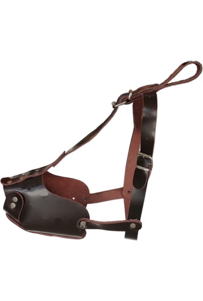 Berrin Store Orta ırk Deri Ayarlanabilir Köpek Ağızlığı Kahverengi Medium 27 cm Berrin Store Orta ırk Deri Ayarlanabilir Köpek Ağızlığı Kahverengi Medium 27 cm