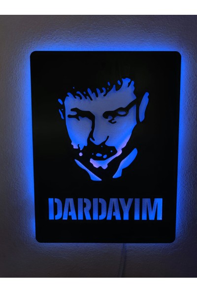 Dekoraven Azer Bülbül Dardayım LED Işıklı Tablo Dekoraven Azer Bülbül Dardayım LED Işıklı Tablo