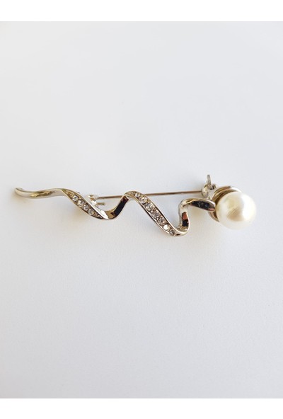 Esma Bijuteri & Tekstil Incili Taşlı Broş Esma Bijuteri & Tekstil Incili Taşlı Broş