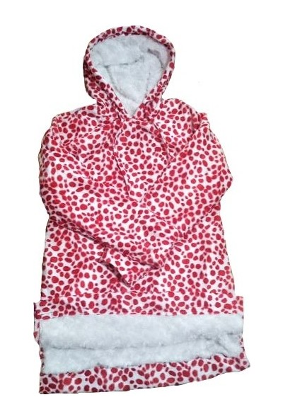 Evlium Leopar Desenli Kapüşonlu Giyilebilir Battaniye Evlium Leopar Desenli Kapüşonlu Giyilebilir Battaniye