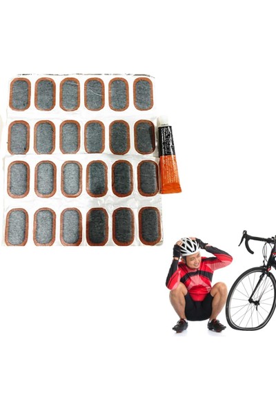 Hayalimkapimda 24'lü Bisiklet Motorsiklet Iç Lastik Yaması Soğuk Yapıştırıcılı Hayalimkapimda 24'lü Bisiklet Motorsiklet Iç Lastik Yaması Soğuk Yapıştırıcılı