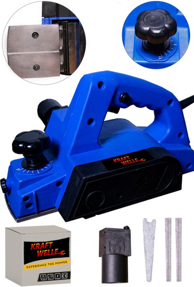 Kraftwelle Kraft Welle 3400 Watt Bakir Sargılı Metal Şanzıman Çift Bıçaklı Planya Rende Makinesi Kraftwelle Kraft Welle 3400 Watt Bakir Sargılı Metal Şanzıman Çift Bıçaklı Planya Rende Makinesi