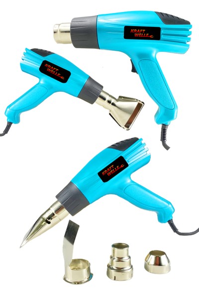 Kraftwelle Kraft Welle Amerikan Teknoloji Bakır Sargılı 3400 W Isı Ayarlı Sıcak Hava Üfleme Tabancası Kraftwelle Kraft Welle Amerikan Teknoloji Bakır Sargılı 3400 W Isı Ayarlı Sıcak Hava Üfleme Tabancası