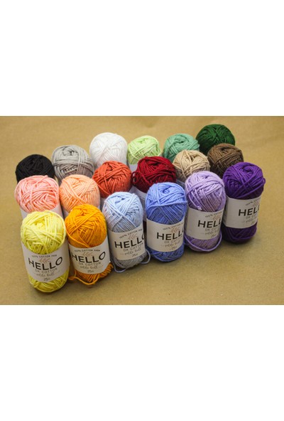 Hello Dk Punch ve Amigurumi Iplik Seti 18'li Hello Dk Punch ve Amigurumi Iplik Seti 18'li