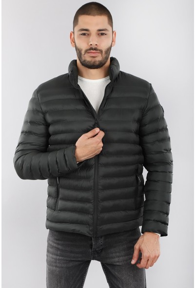 Arlin Erkek Şişme Slim Fit Cepli Fermuarlı Nefti Mont Arlin Erkek Şişme Slim Fit Cepli Fermuarlı Nefti Mont