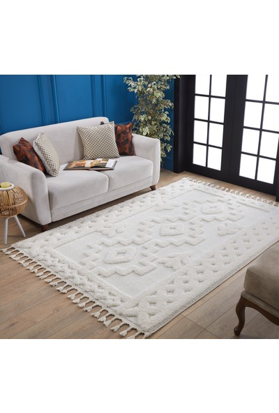 Venucci Home & Living Ariana Serisi Bukleli Ekstra Soft Shaggy Krem Venucci Home & Living Ariana Serisi Bukleli Ekstra Soft Shaggy Krem