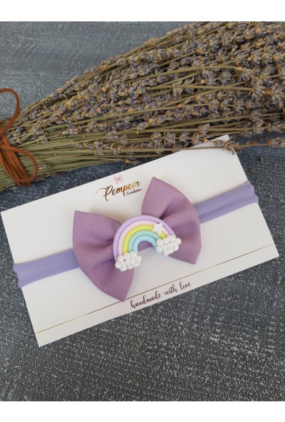 Pempem Bandana Kız Bebek Polimer Figürlü Bandana