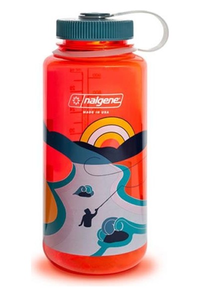 Nalgene 32OZ Wm Retro Pomegranate Nalgene 32OZ Wm Retro Pomegranate