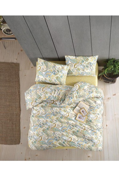 Louis Marie Paisley Tek Kişilik 3 Parça Nevresim Takımı