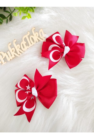 Pukka Toka Türk Bayrağı Ayyıldız Çocuk Saç Aksesuar