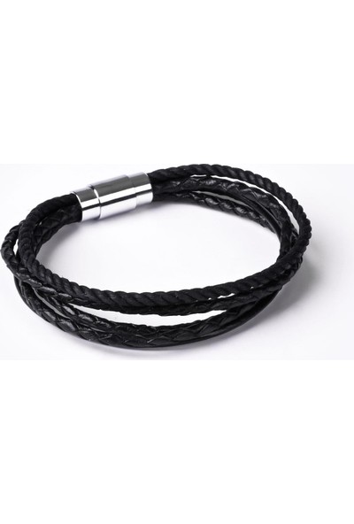 Dericompany Hakiki (Gerçek) Deri Bileklik Siyah 117547