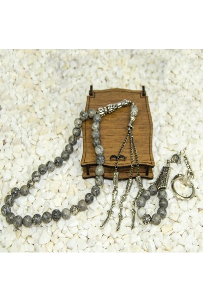 Brand House Doğal Taş Küre Kesim Zebra Taşı Gümüş Kaplama El Yapımı Tesbih Seti Brand House Doğal Taş Küre Kesim Zebra Taşı Gümüş Kaplama El Yapımı Tesbih Seti