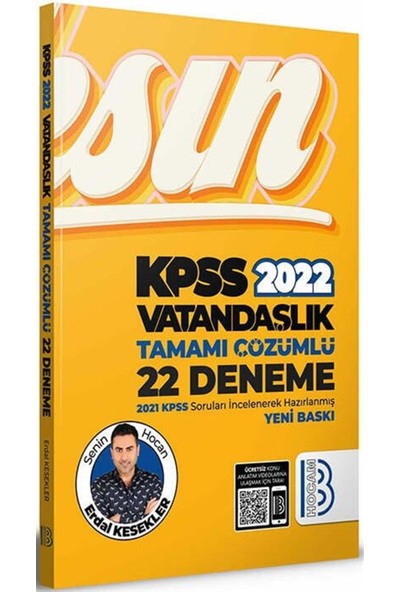Benim Hocam Yayınları KPSS 2022 Vatandaşlık Tamamı Çözümlü 22 Deneme Benim Hocam Yayınları KPSS 2022 Vatandaşlık Tamamı Çözümlü 22 Deneme