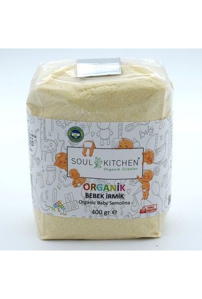 Soul Kitchen Organik Bebek İrmik 400 gr Soul Kitchen Organik Bebek İrmik 400 gr