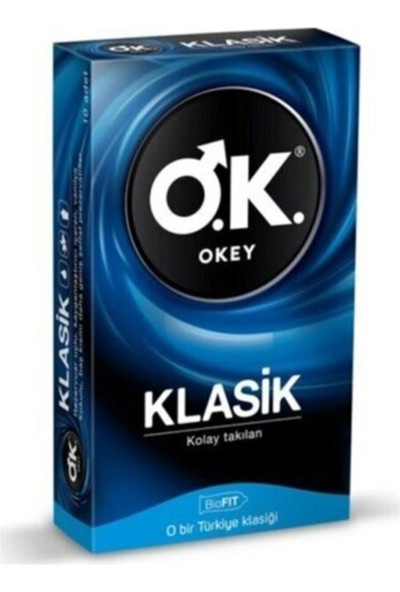 Ok O.k. Okey Prezervatif Klasik 10'lu 2 Adet Ok O.k. Okey Prezervatif Klasik 10'lu 2 Adet