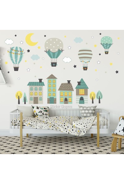 Sticker Ekspres Düşler Ülkesi Çocuk Odası Duvar Sticker Seti Sticker Ekspres Düşler Ülkesi Çocuk Odası Duvar Sticker Seti
