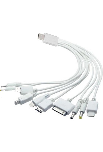 Etc Çoklu Şarj Kablosu Onlu Etc -6 Etc Çoklu Şarj Kablosu Onlu Etc -6
